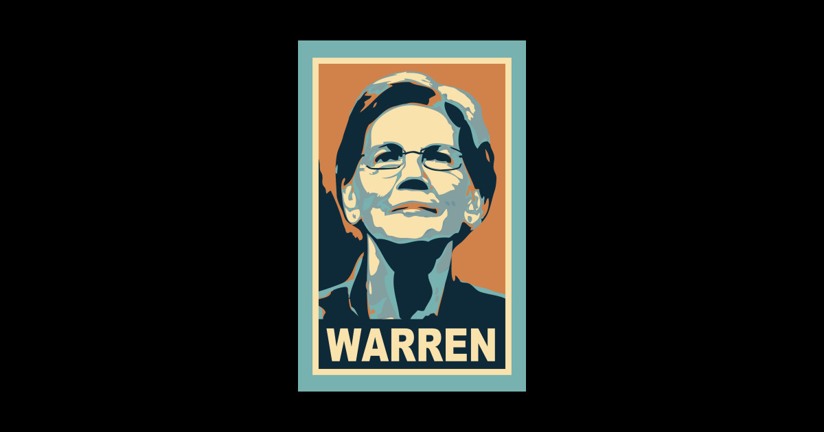 elizabeth warren poster - Elizabeth Warren - Sticker | TeePublic