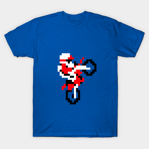 Excite Bike 8bit video game - 80s Dirt Bike Videogame - T-Shirt | TeePublic