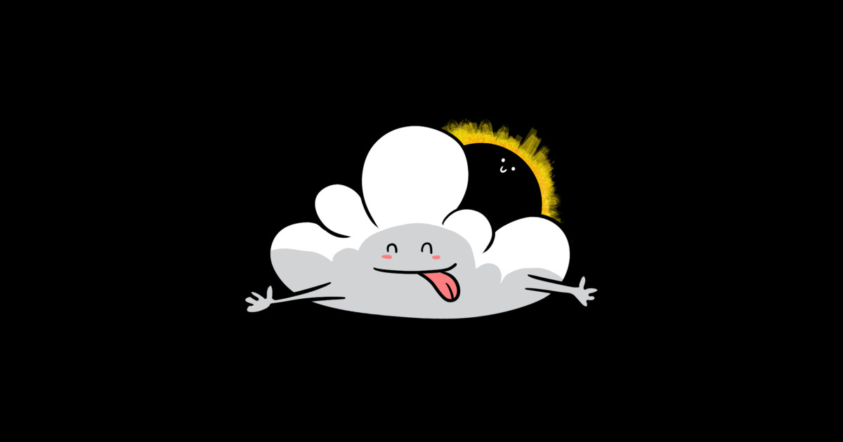 Hiding Solar Eclipse - Solar Eclipse 2024 - Sticker | TeePublic