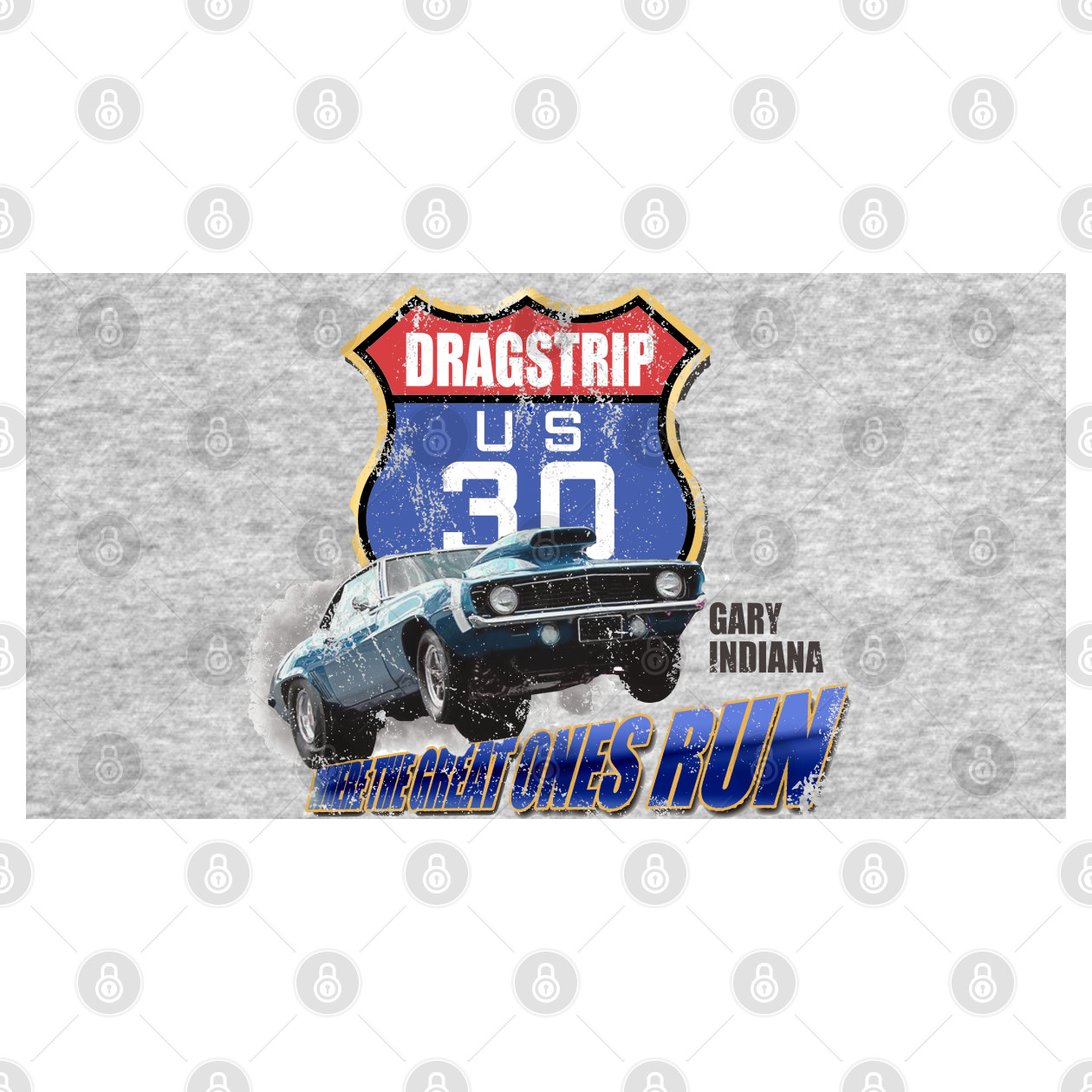 US 30 Dragstrip Camaro - Camaro - T-Shirt | TeePublic