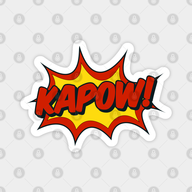Kapow! Comic Effect - Comic - Magnet | TeePublic