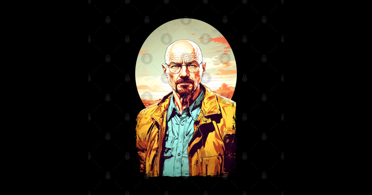 Walter White from Breaking Bad - Walter White Heisenberg - Sticker ...