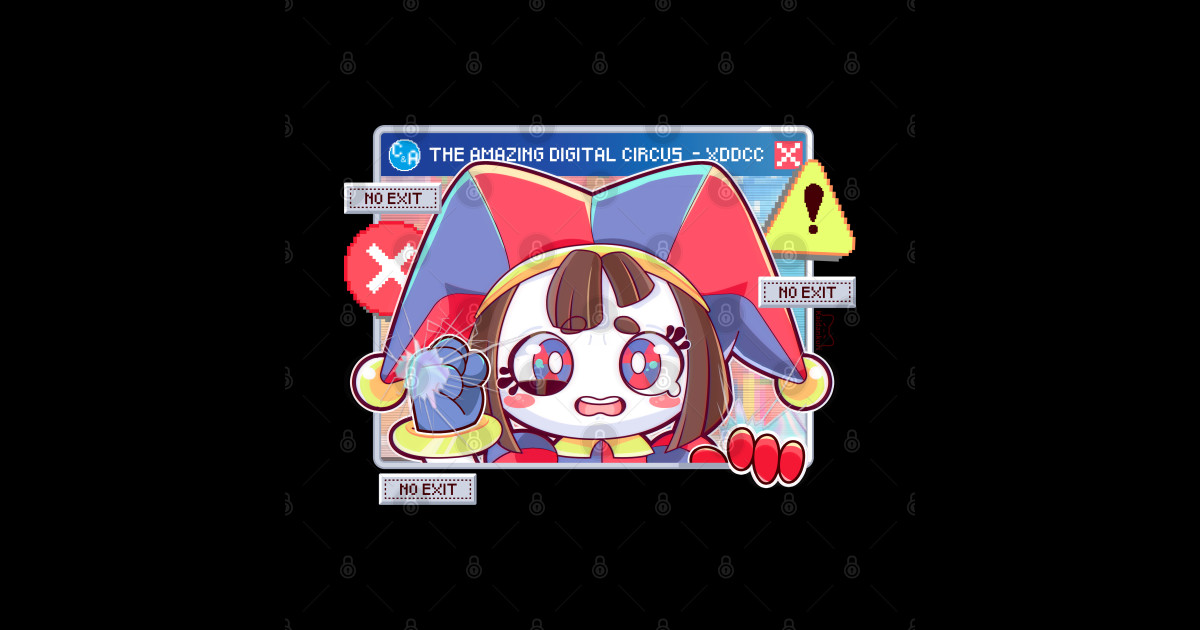 Pomni! - The Amazing Digital Cirscus - Pomni - Pin | TeePublic