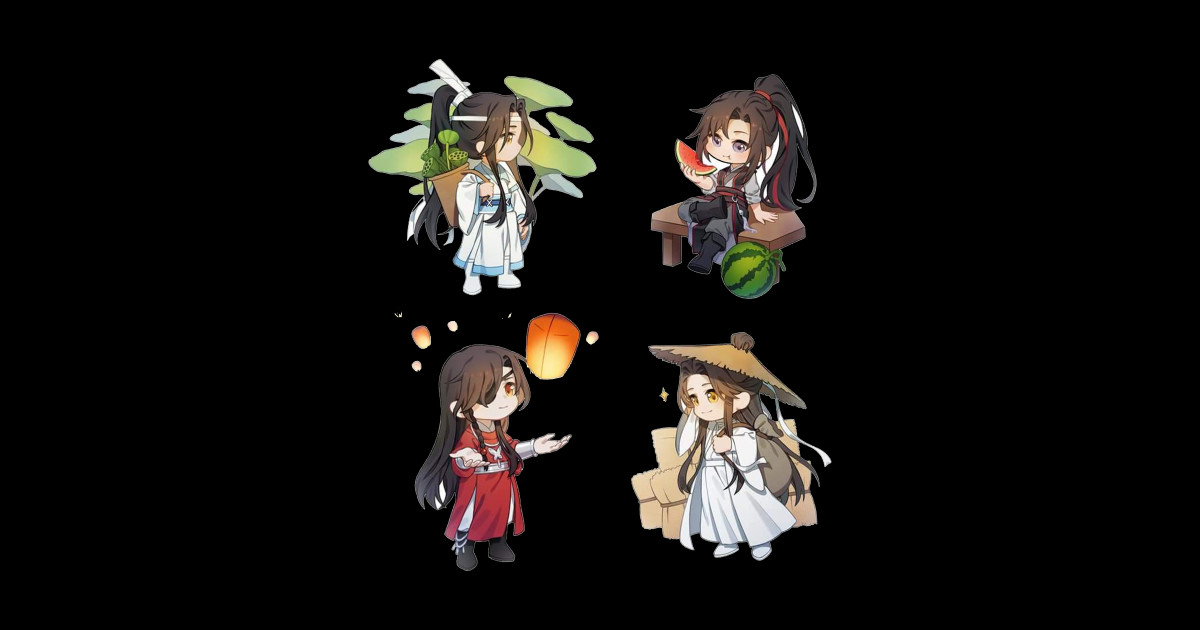 TGCF Characters Pack 1 - Heaven Official Blessing - Sticker | TeePublic