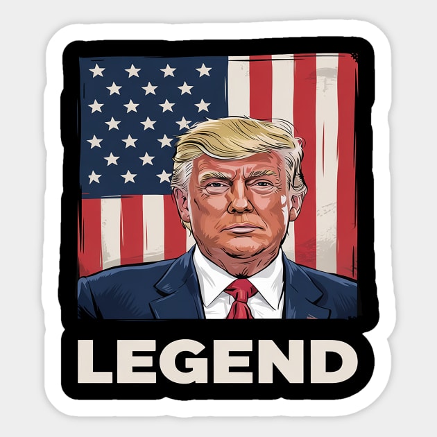 Donald Trump 2025 President Legend American Flag - Donald Trump 2025 ...