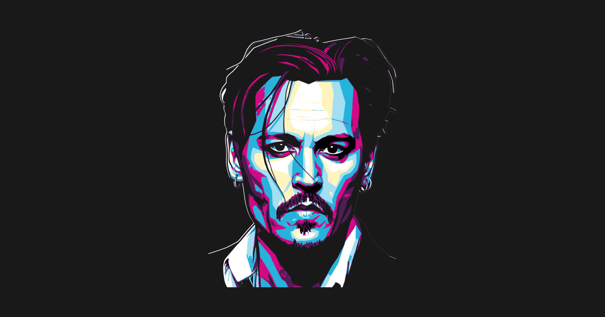 johnny depp retro - Johnny Depp - T-Shirt | TeePublic