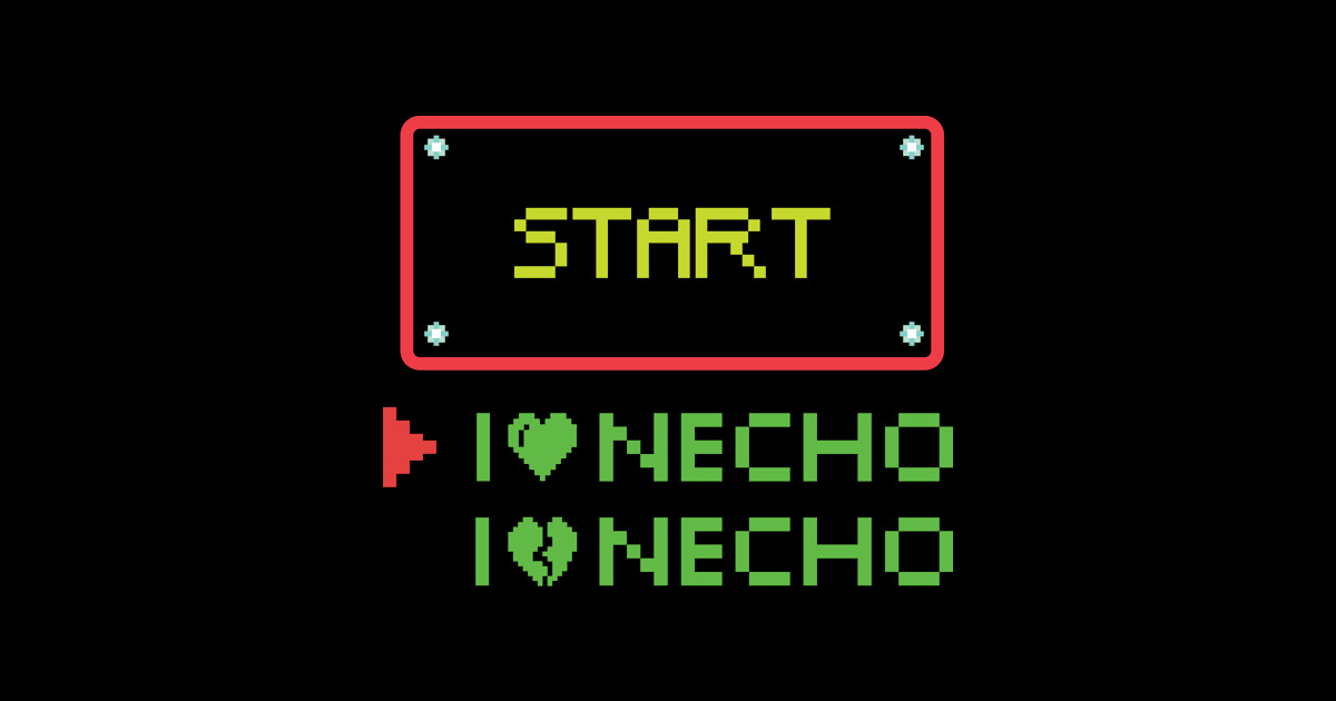 i love necho - I Love Necho - Sticker | TeePublic