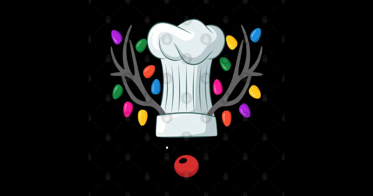 Christmas Reindeer Chef Hat Lights - Christmas Reindeer Chef Hat Lights ...