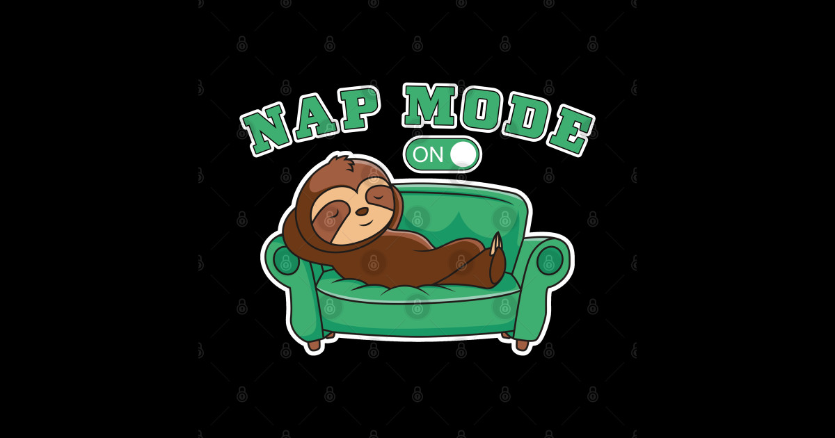Nap Mode On - Nap Lover - Sticker | TeePublic