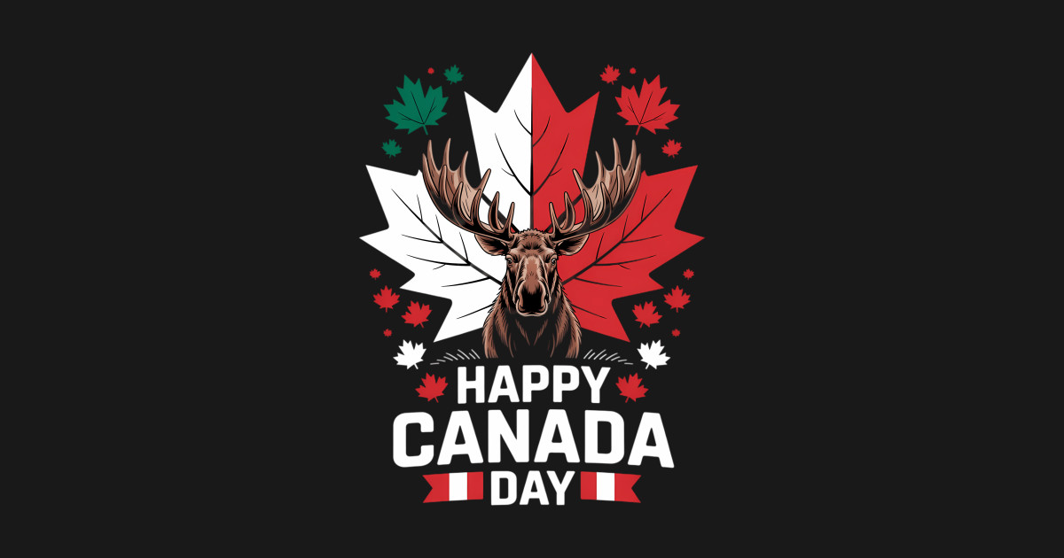 Happy Canada Day Funny Maple Leaf Canada Day - Happy Canada Day Funny ...