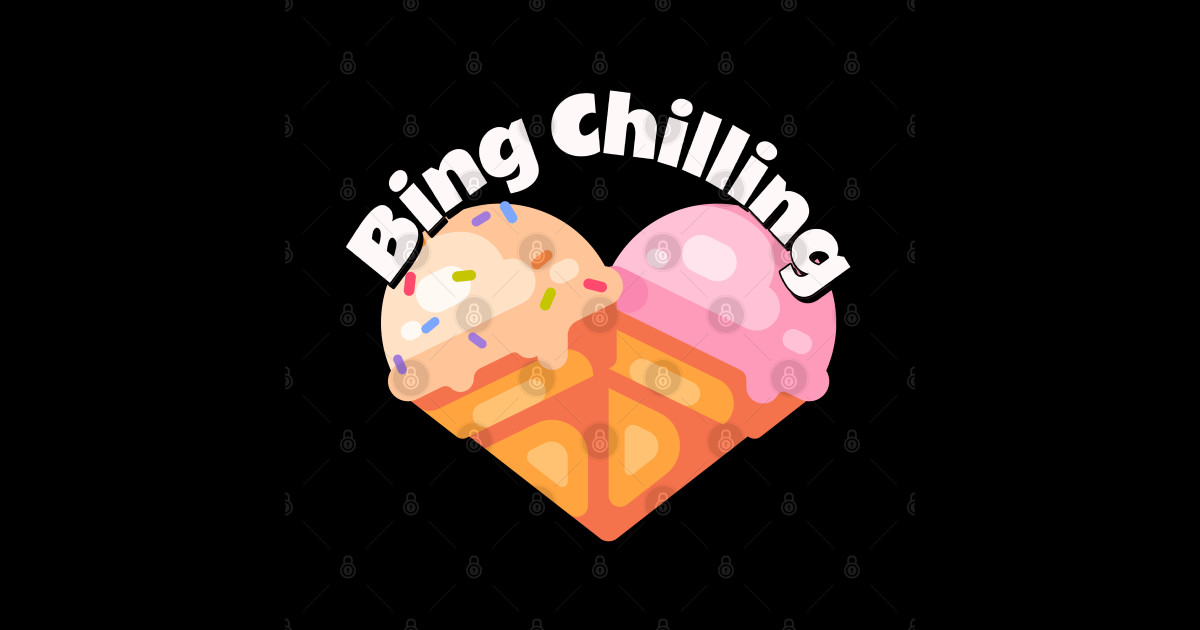 Bing Chilling - Bing Chilling - Sticker | TeePublic