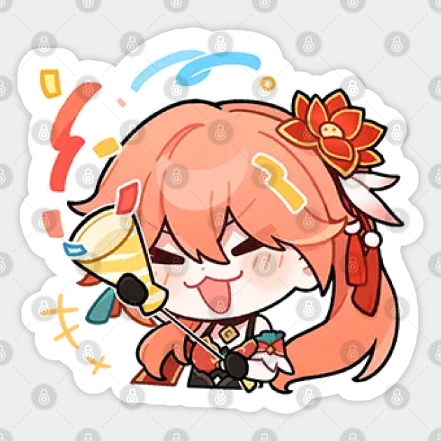 Honkai Star Rail Chibi Guinaifen 2 - Honkai Star Rail - Sticker | TeePublic