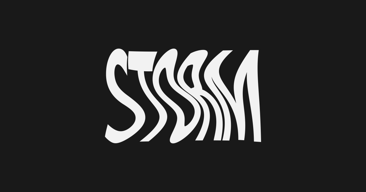 Storm being stormy - Storm Being Stormy Typography Design - T-Shirt ...