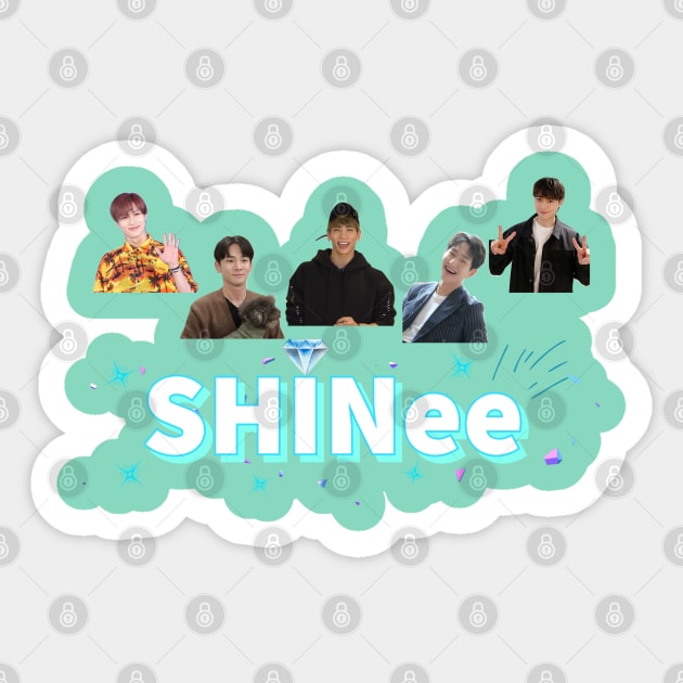 SHINee happy faces - Shinee - Sticker | TeePublic