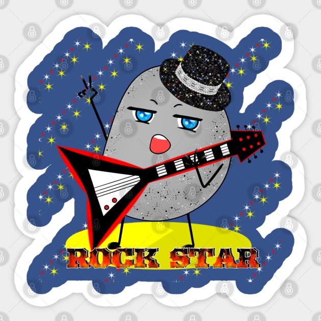 Rock Star - Rock Stars - Sticker | TeePublic