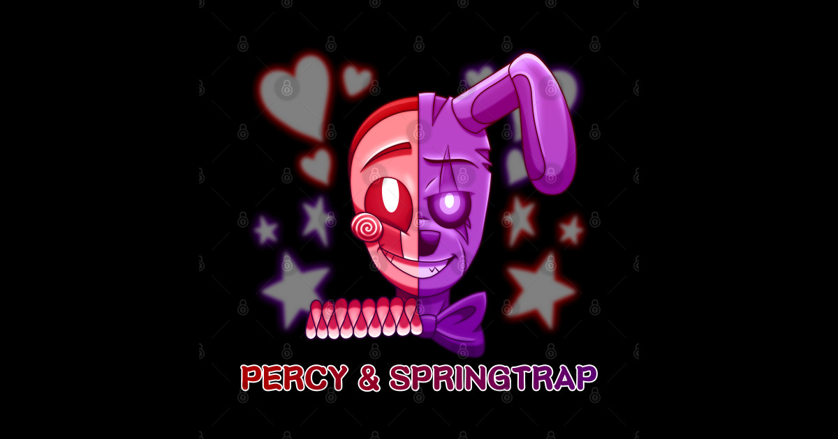 Percy & Springtrap (Dual Color) - Five Nights At Freddys - T-Shirt ...