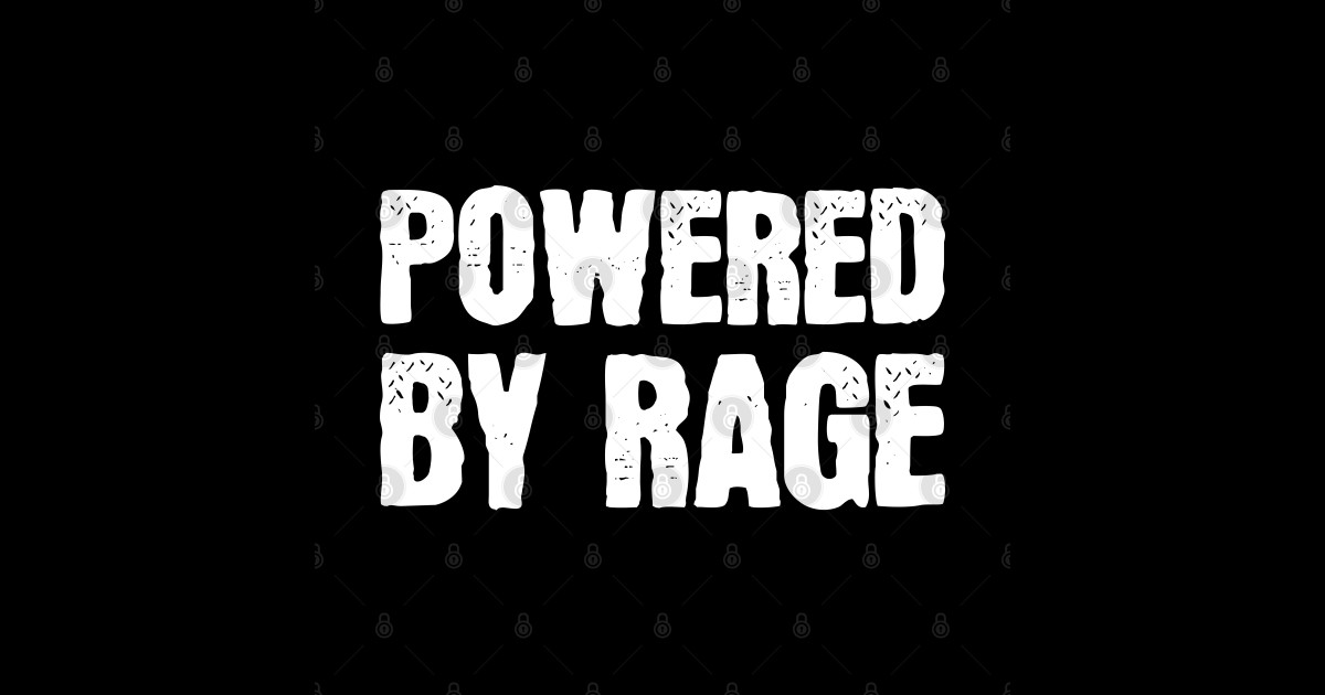 powered by rage - Powered By Rage - Sticker | TeePublic