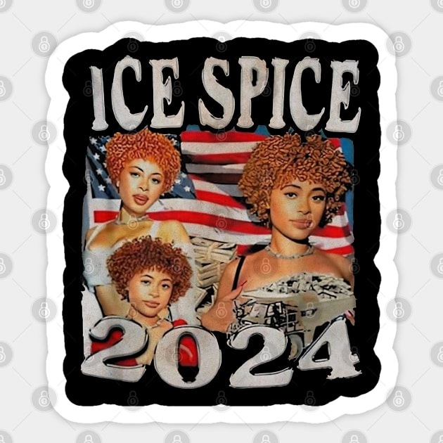 Ice Spice 2024 Vintage Style - Ice Spice - Sticker | TeePublic