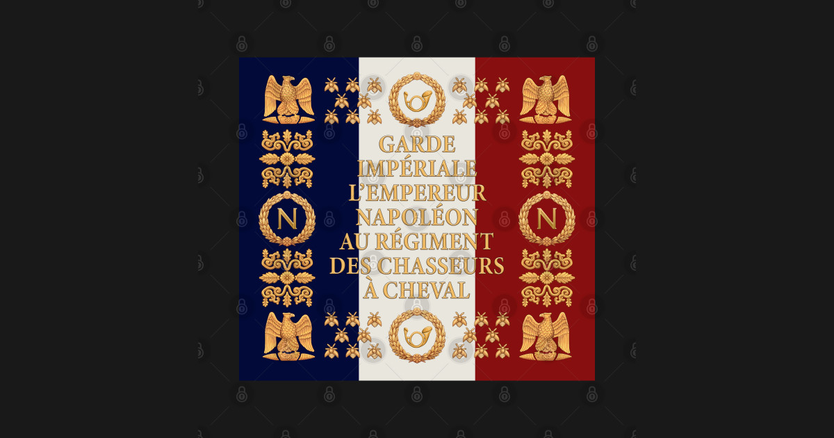 Napoleonic French flag of the Chasseurs A cheval de la Garde ...