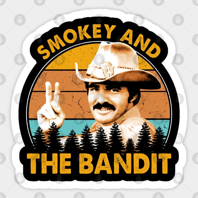Classic The Bandit Movie Character Gift - The Bandit - Sticker | TeePublic