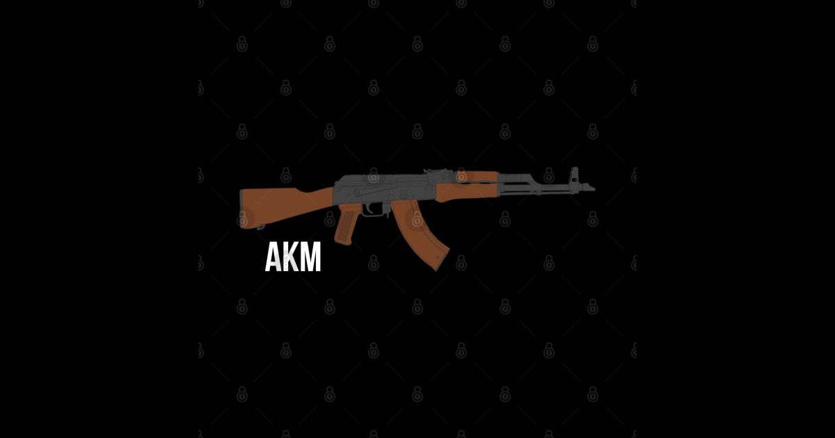 Kalashnikov Assault rifle Modernized ( AKM ) color - Ak47 Assault Rifle ...