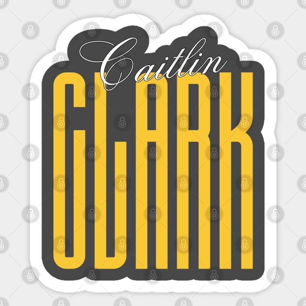 CAITLIN CLARK FROM THE LOGO - Caitlin Clark 22 - Sticker | TeePublic