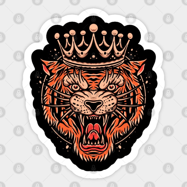 tiger king tattoo - Tattoo - Sticker | TeePublic