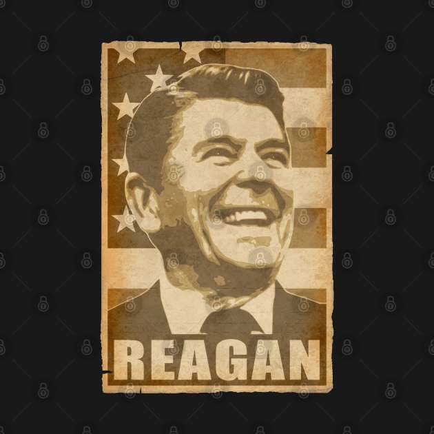 Ronald Reagan Propaganda Poster Pop Art - Ronald - T-Shirt | TeePublic