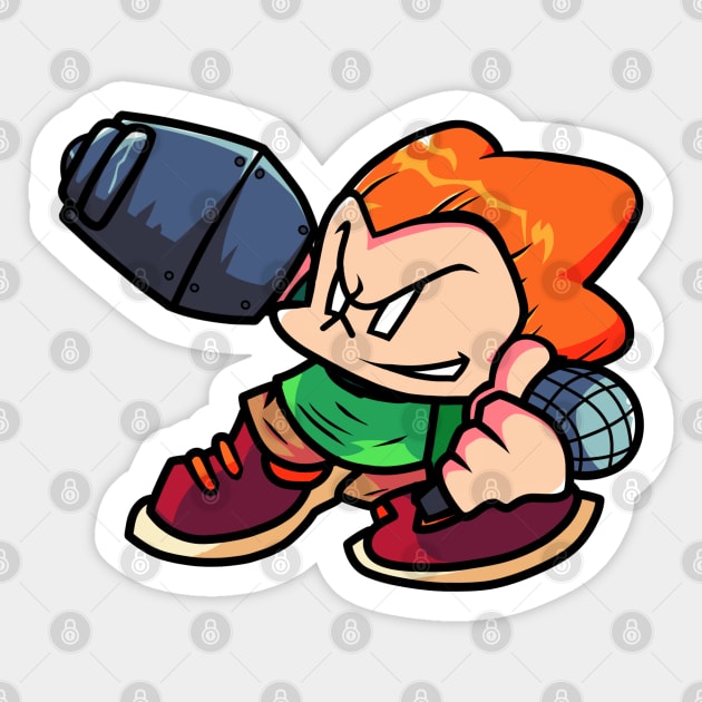 Pico Fnf Detailed version - Fnf - Sticker | TeePublic