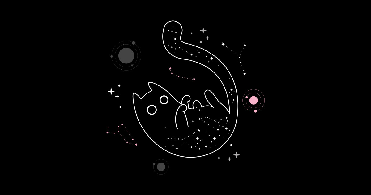 Demigirl Cat Space Galaxy LGBT Pride Flag - Demigirl - Sticker | TeePublic