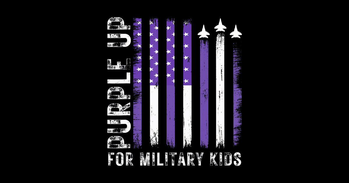 Purple Up For Military Kids Flag Military Child Month - Military Child ...
