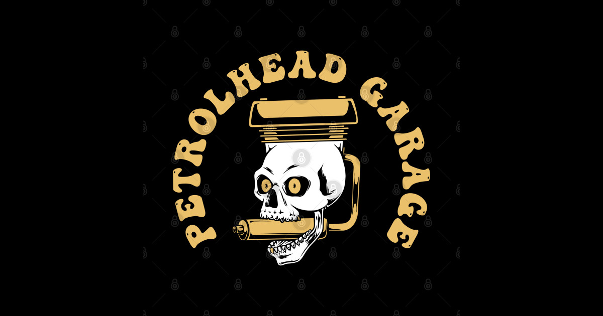 Petrolhead - Skull - Sticker | TeePublic