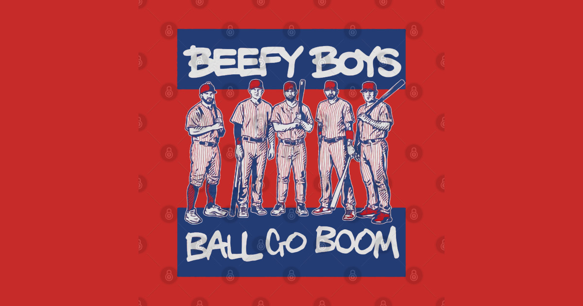 Kyle - Schwarber Beefy Boys Ball Go Boom - Baseball - T-Shirt | TeePublic