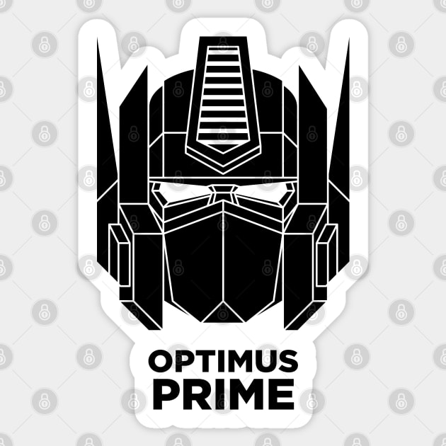 Optimus Prime (black) - Optimusprime - Sticker | TeePublic