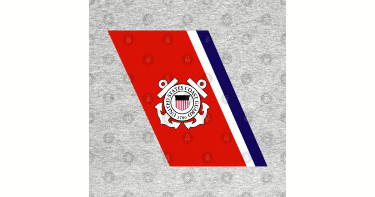 Us Coast Guard Racing Stripe - Left - Us Coast Guard Racing Stripe Left ...