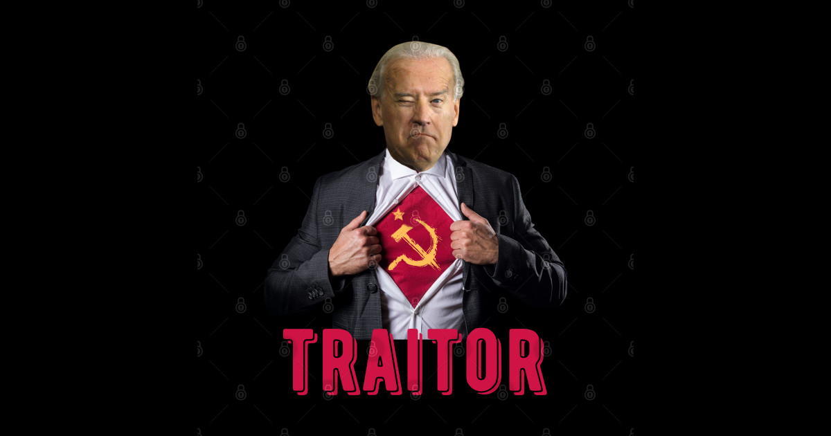 Biden is a Communist Traitor - Biden - Sticker | TeePublic