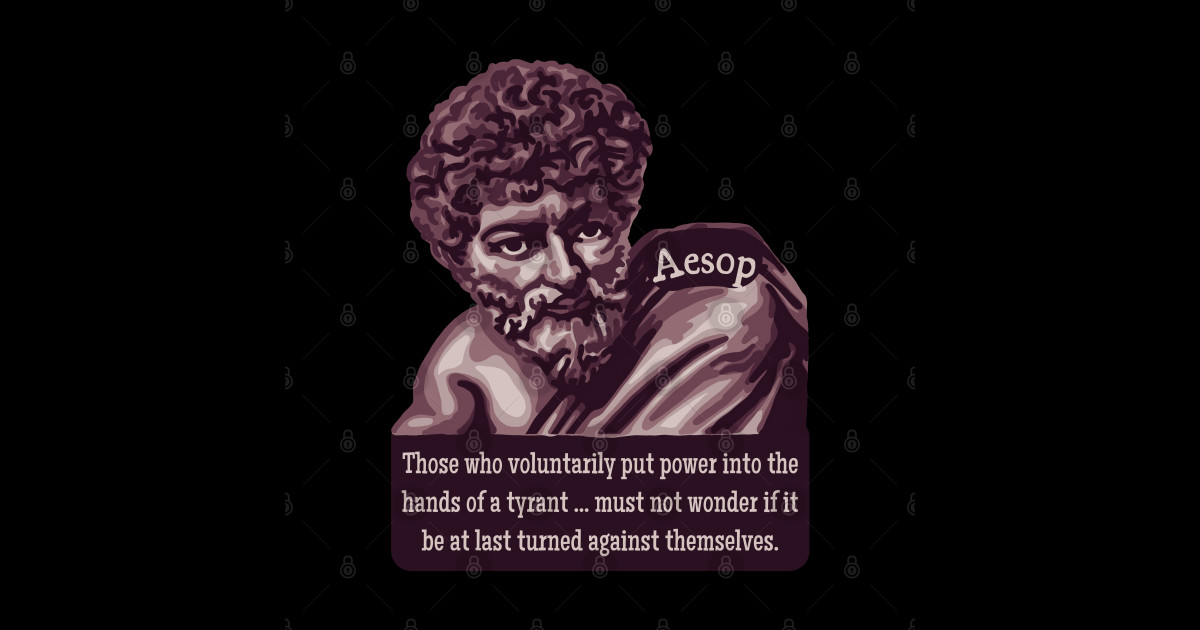 Aesop Portrait and Quote - Aesop - Posters and Art Prints | TeePublic