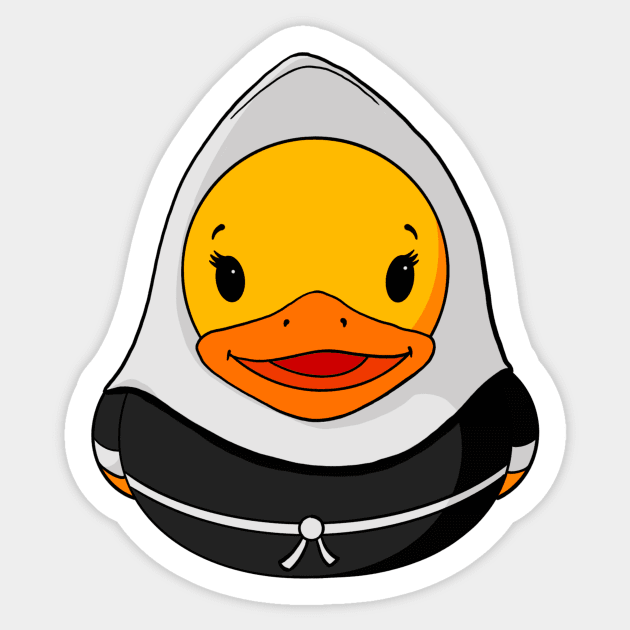 Nun Rubber Duck - Religion - Sticker | TeePublic