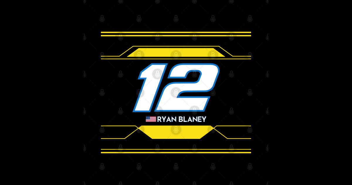 Ryan Blaney #12 2023 NASCAR Design - Ryan Blaney - Sticker | TeePublic