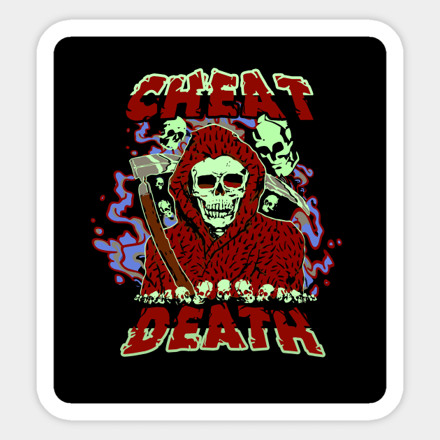 Cheat Death - Wear A Mask - Sticker | TeePublic
