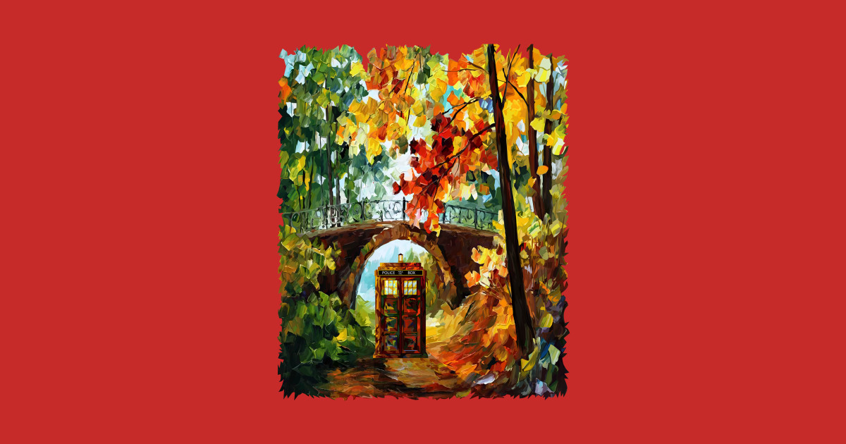 Blue phone box under the Bridge - Tardis - Hoodie | TeePublic