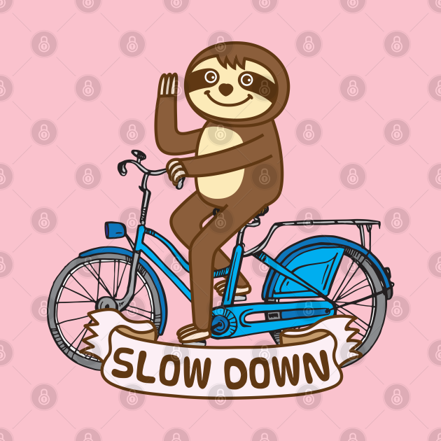 Sloth bicycle - Sloth - T-Shirt | TeePublic