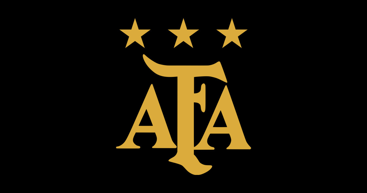 AFA logo - Argentina (gold) - Afa - Sticker | TeePublic