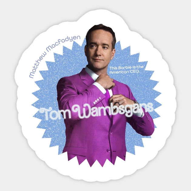 Tom Wambsgans Succession Barbie Greta Gerwig - Succession - Sticker ...