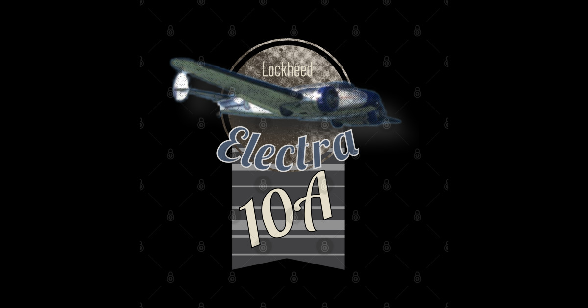 Lockheed Electra 10A - Dpe1974 - Sticker | TeePublic