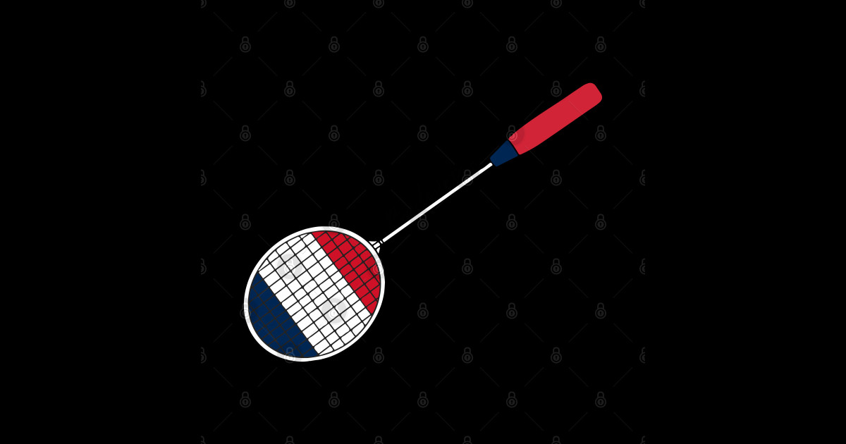 France Flag of Badminton Racquet Racket Sports (France) Flag - France ...