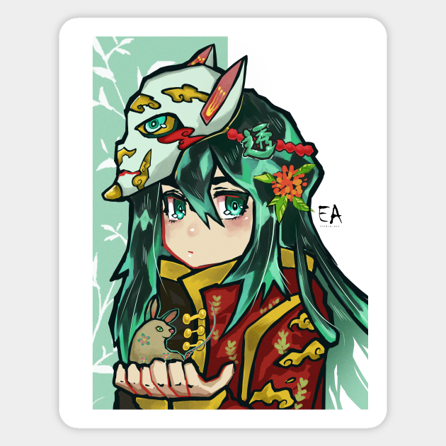 Muichiro Tokito - Demon Slayer - Sticker | TeePublic