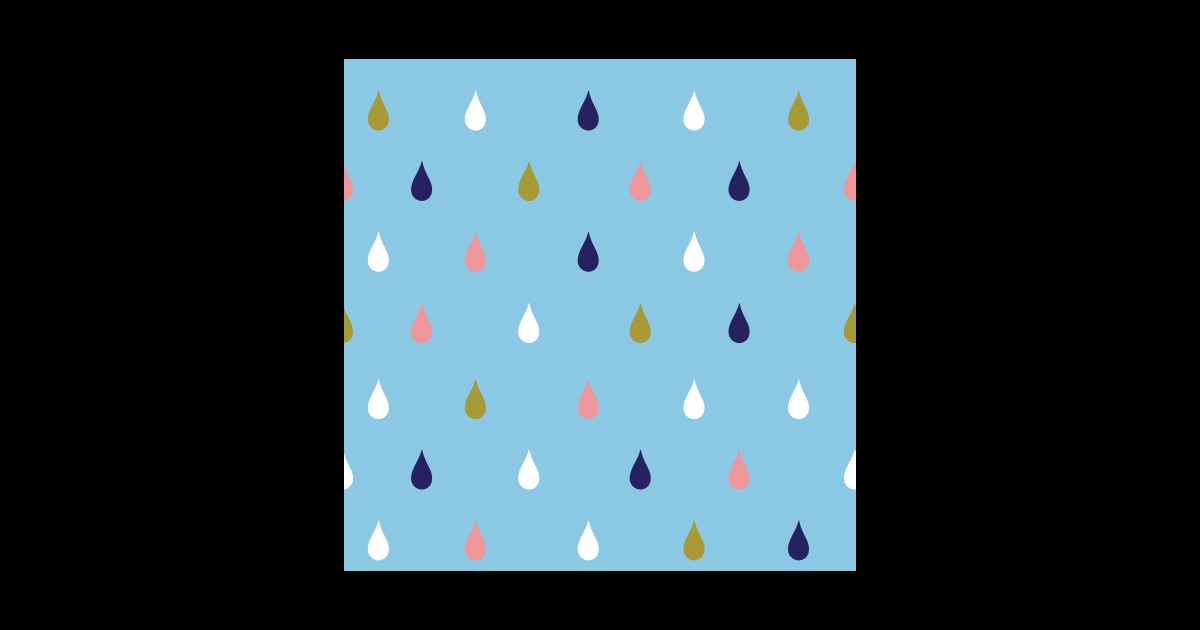 Happy rain drops - Raindrops - Sticker | TeePublic