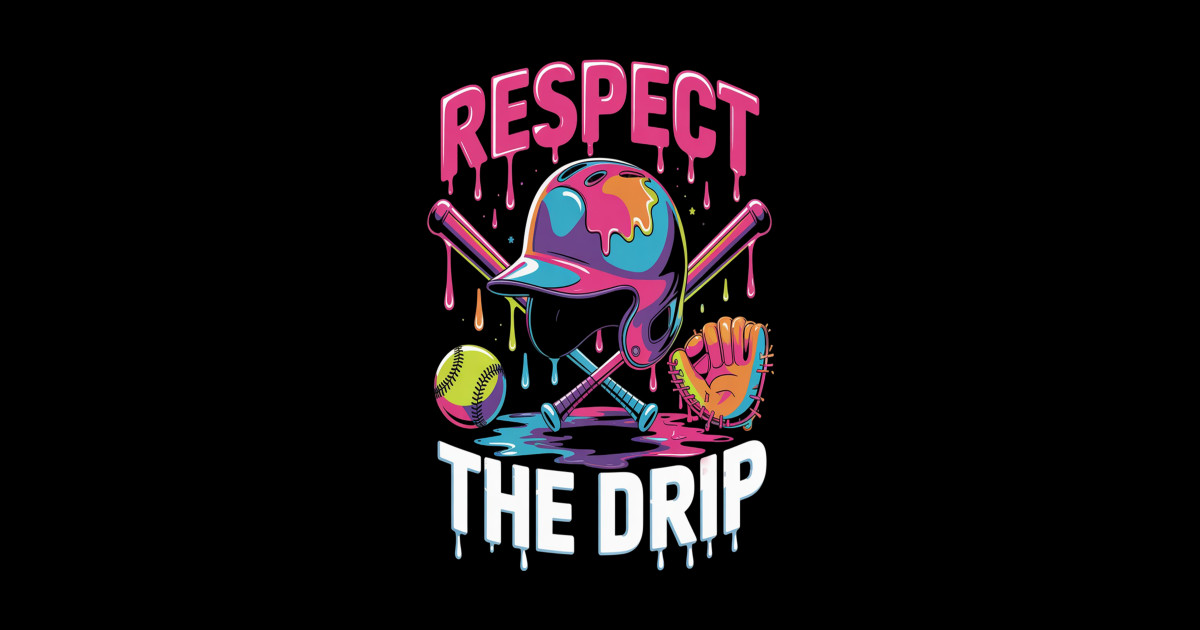 Baseball Drip Boys Ice Cream Drip Respect The Drip - Baseball Drip Boys ...