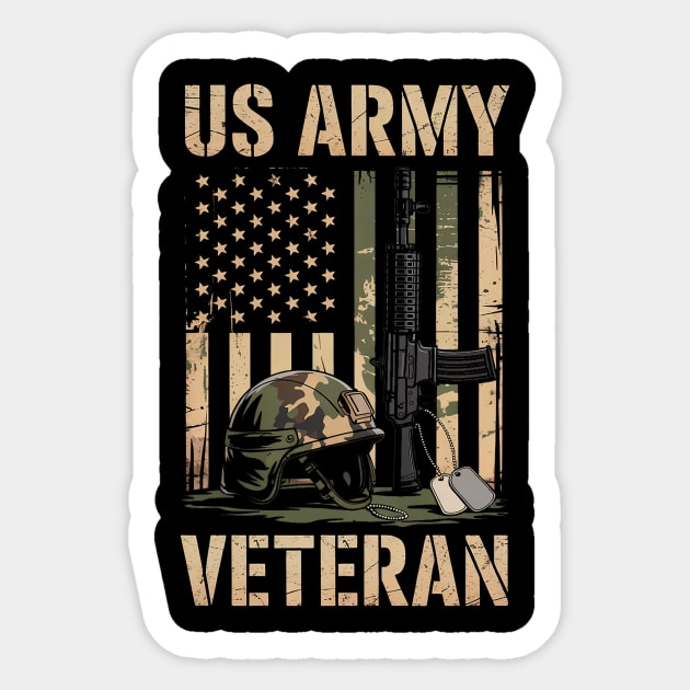 U.S. Army Veteran Flag - Veteran Day - Sticker | TeePublic